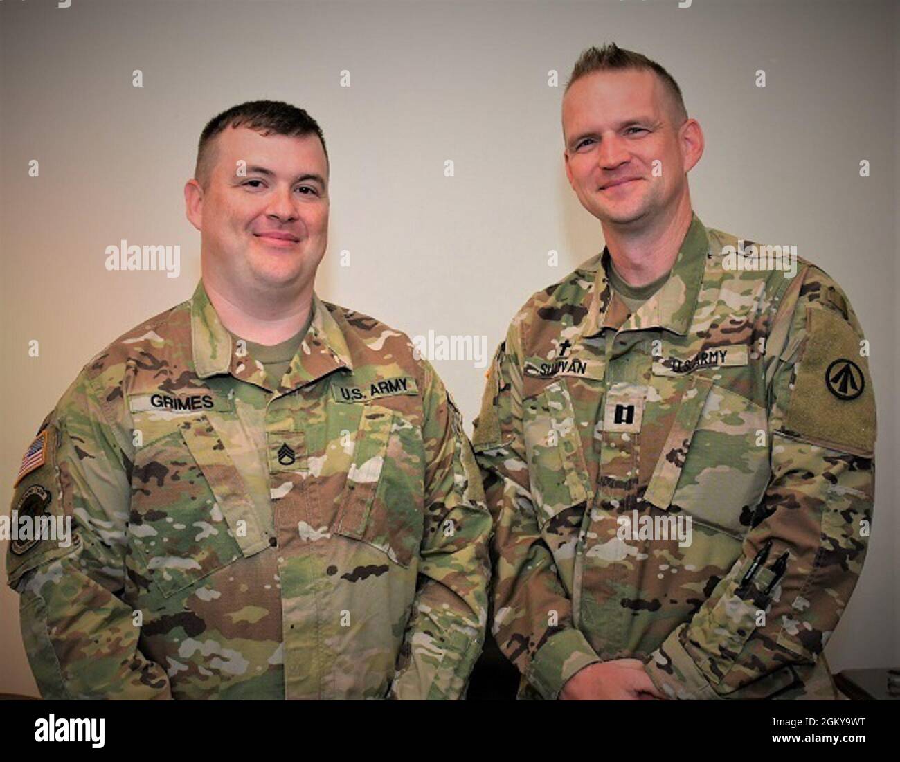 Staff Sgt. Jeffery Grimes and Chaplain Sean Sullivan are the Military ...