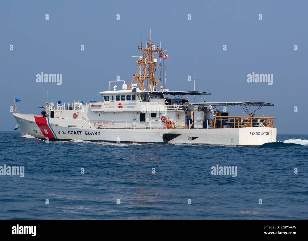 CAPE COD, Ma -- (June 27, 2021) USCGC Richard Snyder (WPC 1127) sails ...