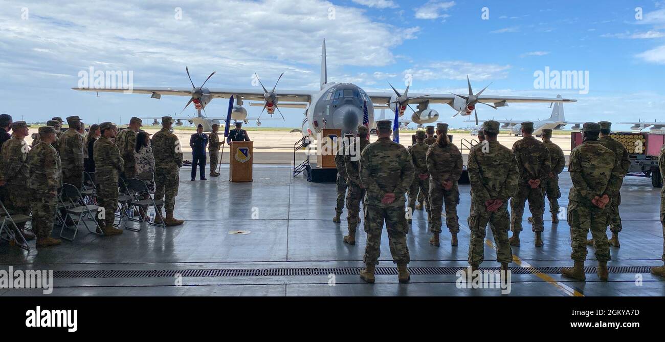Members of the 27th Special Operations Munitions Squadron stand in ...