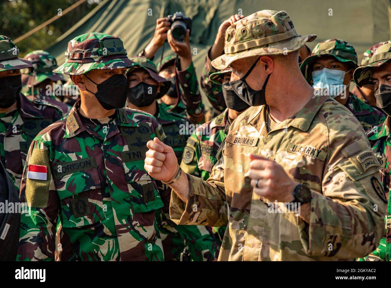 Lt Col. David Brunais, commander of 1st Battalion, 21st Infantry ...