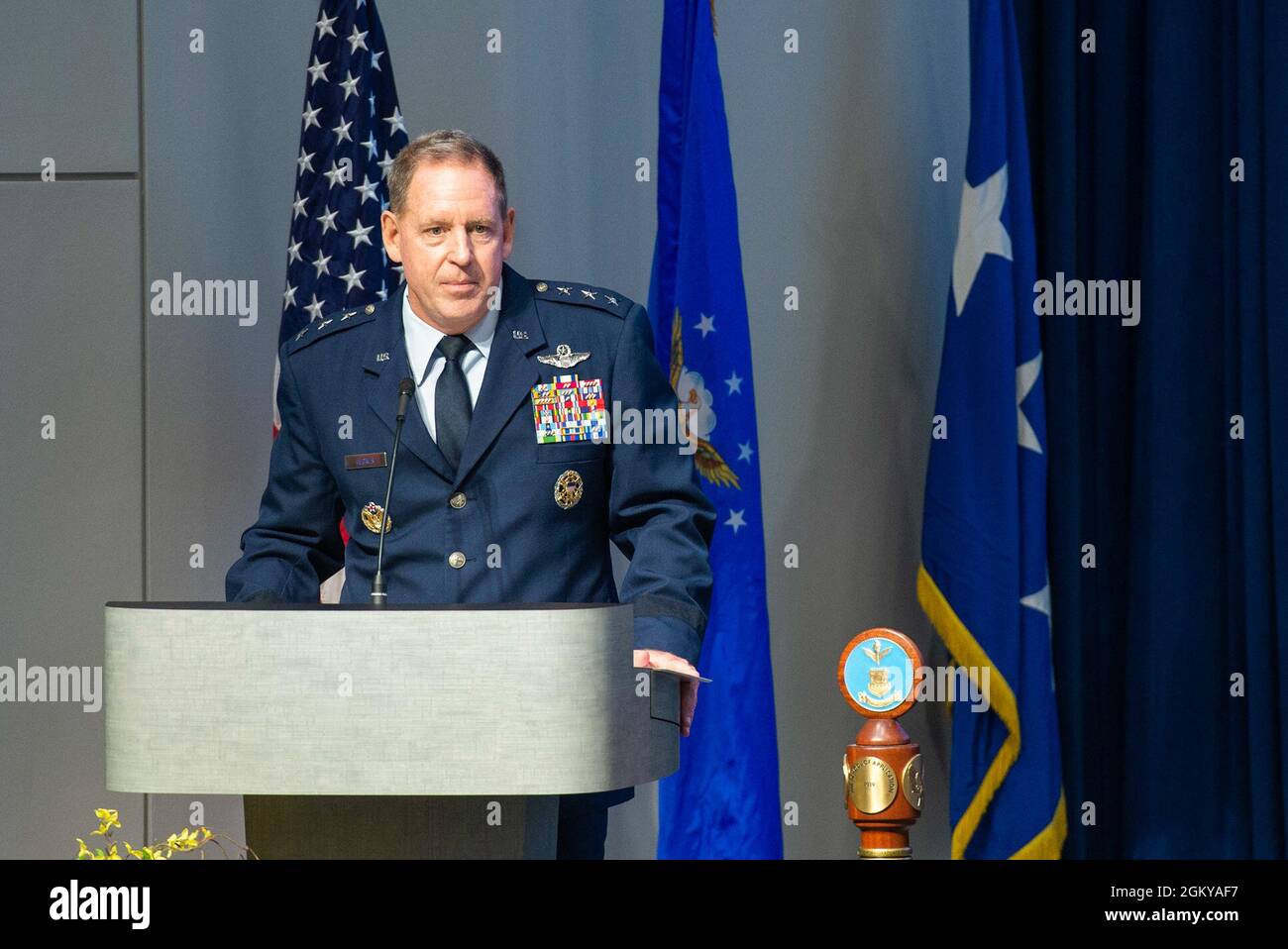 U.S. Air Force Lt. Gen. James Hecker, Air University commander ...