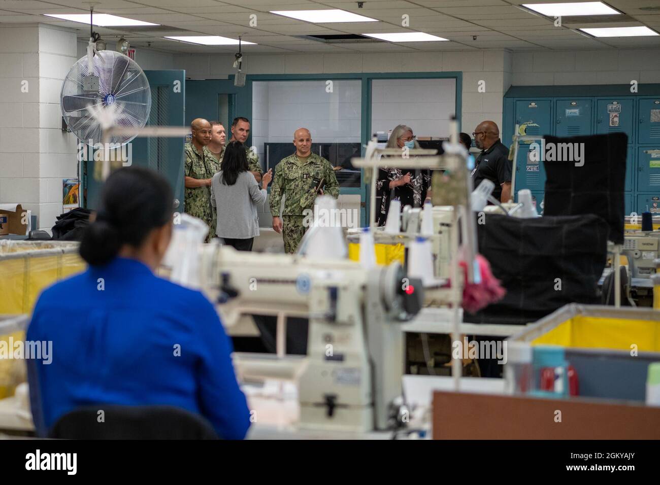 Master Chief Petty Officer of the Navy (MCPON) Russell Smith tours the ...
