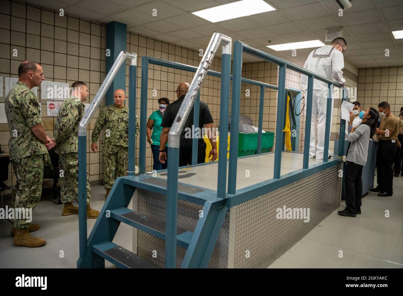 Master Chief Petty Officer of the Navy (MCPON) Russell Smith tours the ...
