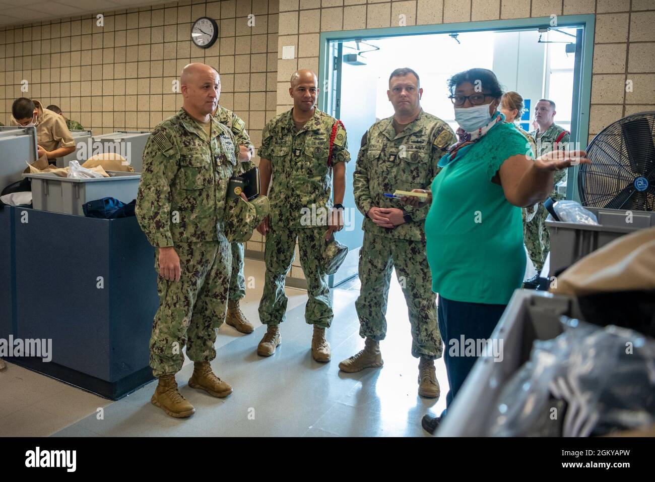 Master Chief Petty Officer of the Navy (MCPON) Russell Smith tours the ...