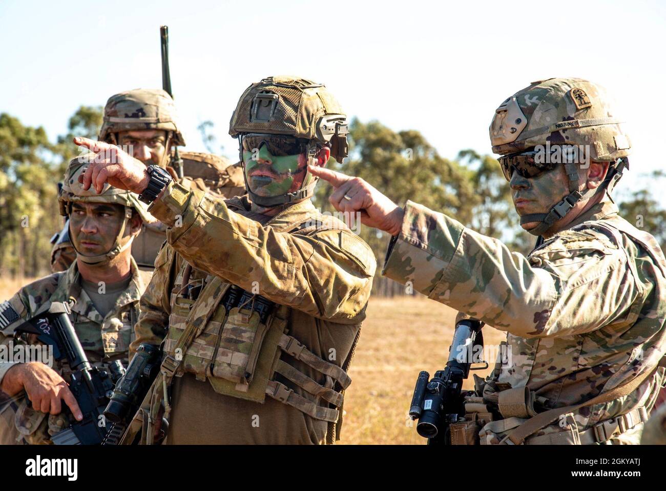 Australian Army Lt. Col. Scott Holmes, commanding officer of 1st ...