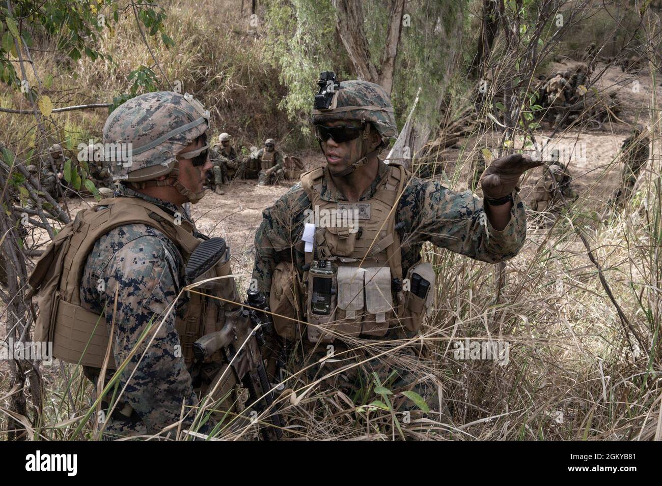 U.S. Marine Corps 1st Lt. Caleb Krueger, a platoon commander with ...