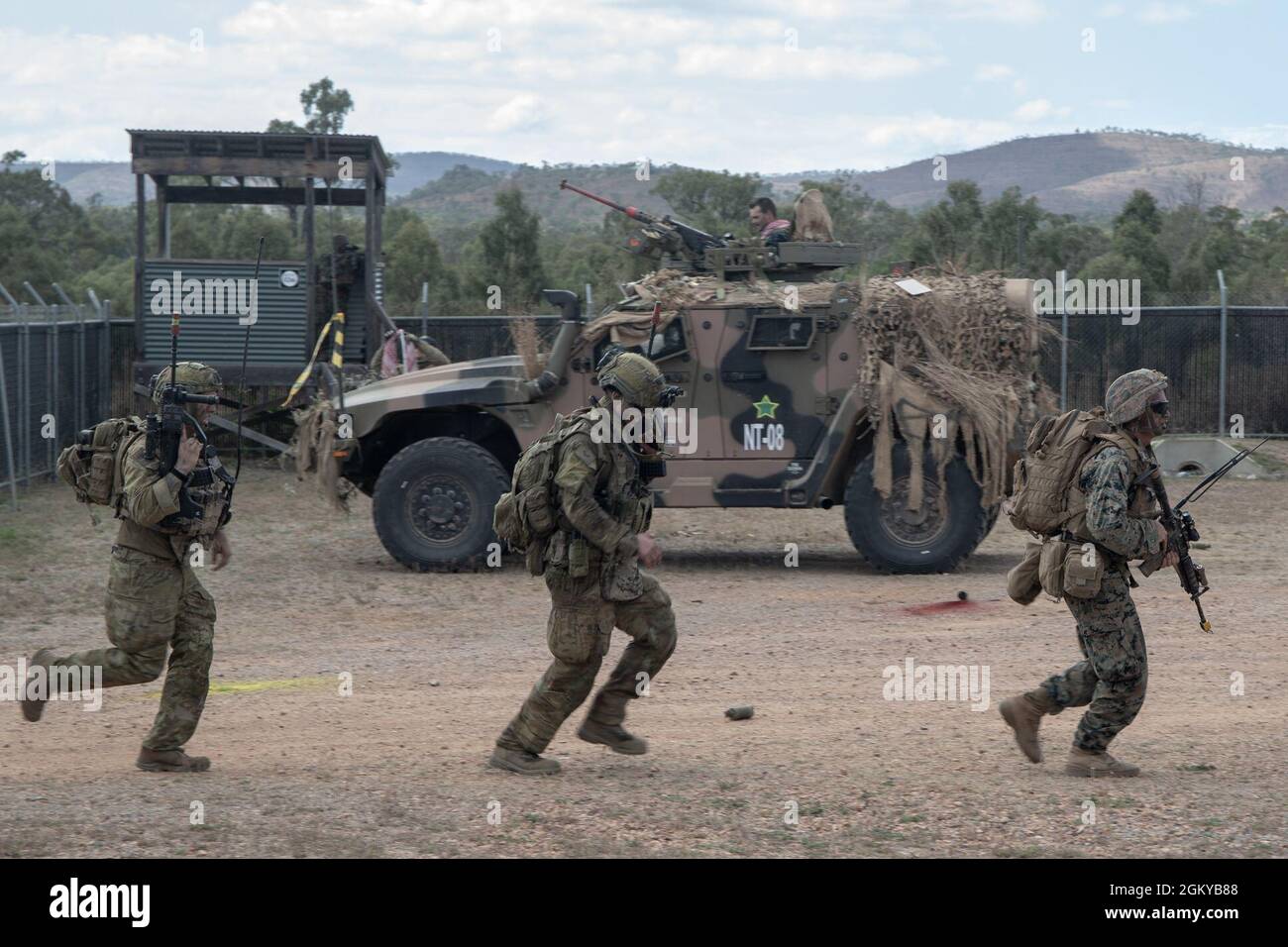 Australian defence force 1st combat regiment hi-res stock photography ...