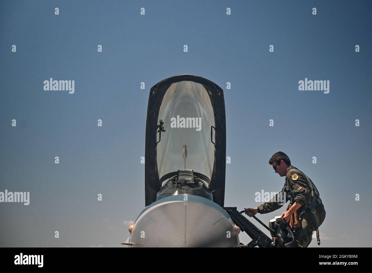 U.S. Air Force Capt. Scott Cromer, 64th Aggressor Squadron pilot ...