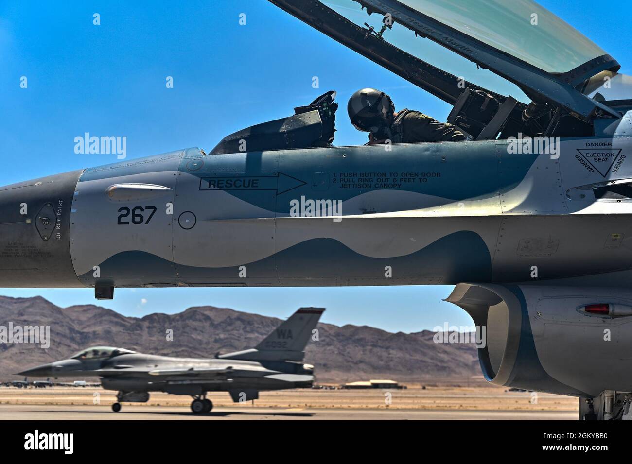 U.S. Air Force Capt. Scott Cromer, 64th Aggressor Squadron pilot ...