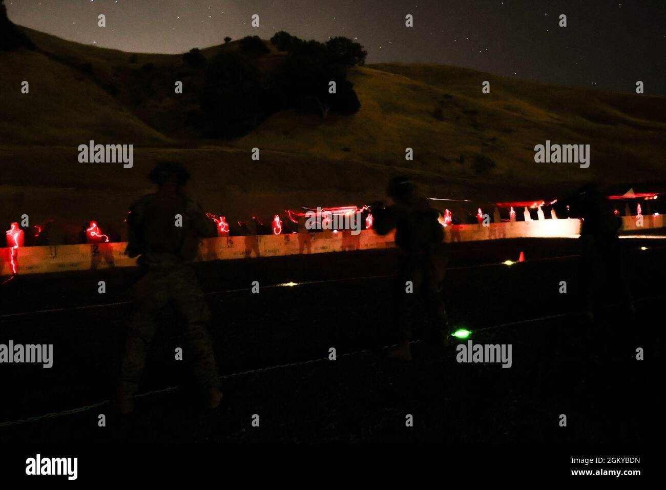 U.S. Marines with 1st Battalion, 5th Marines, 1st Marine Division, use ...