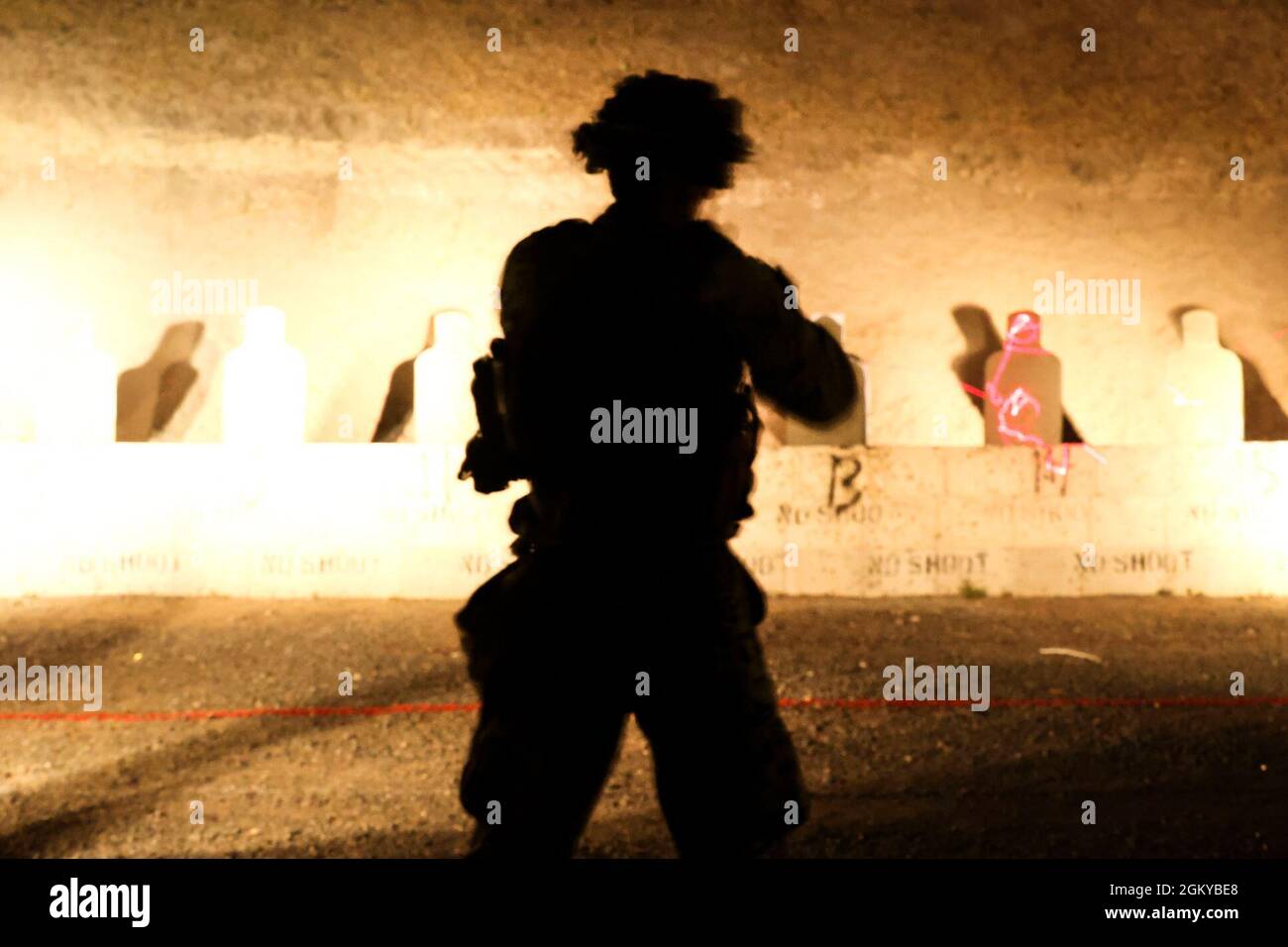 A U.S. Marine with 1st Battalion, 5th Marines, 1st Marine Division ...