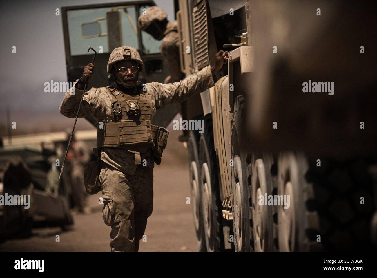 U.S. Marines with 4th Combat Engineer Battalion, 4th Marine Division ...