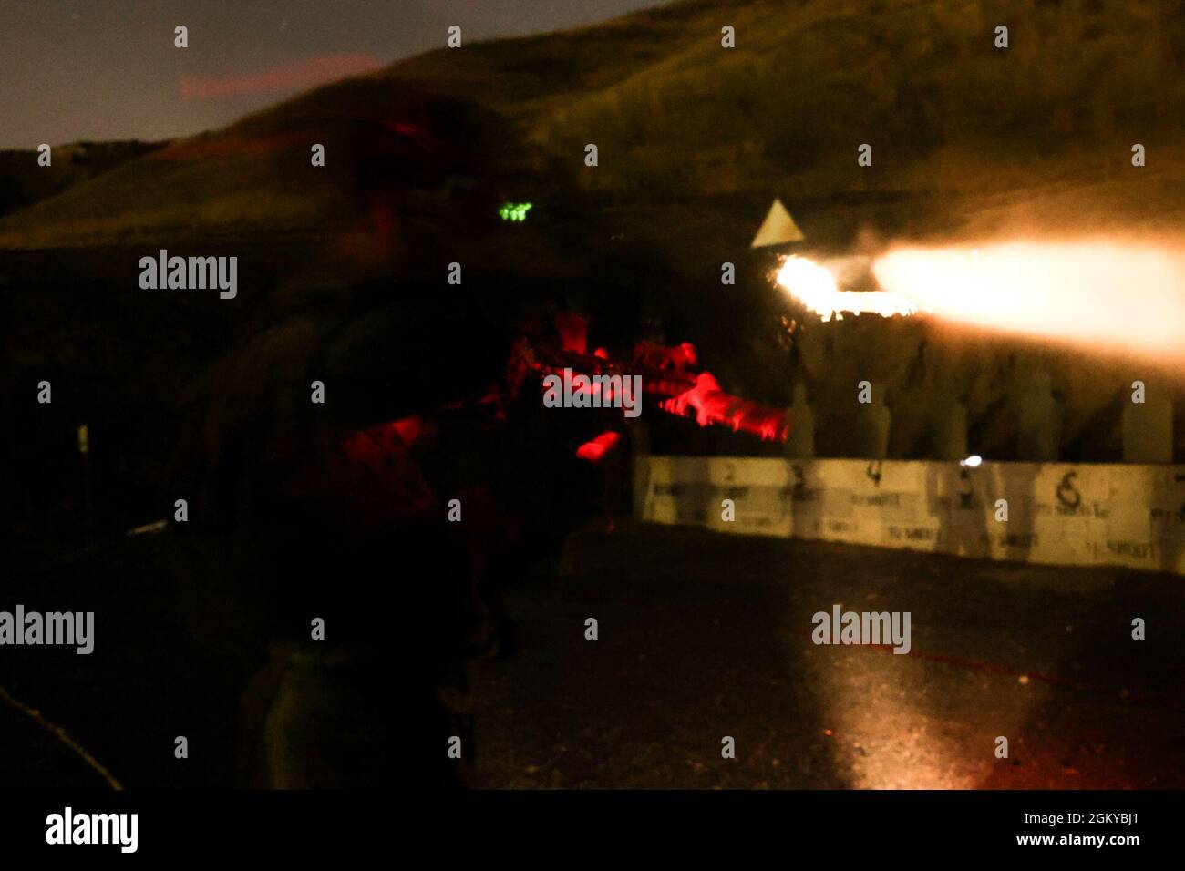 A U.S. Marine with 1st Battalion, 5th Marines, 1st Marine Division ...