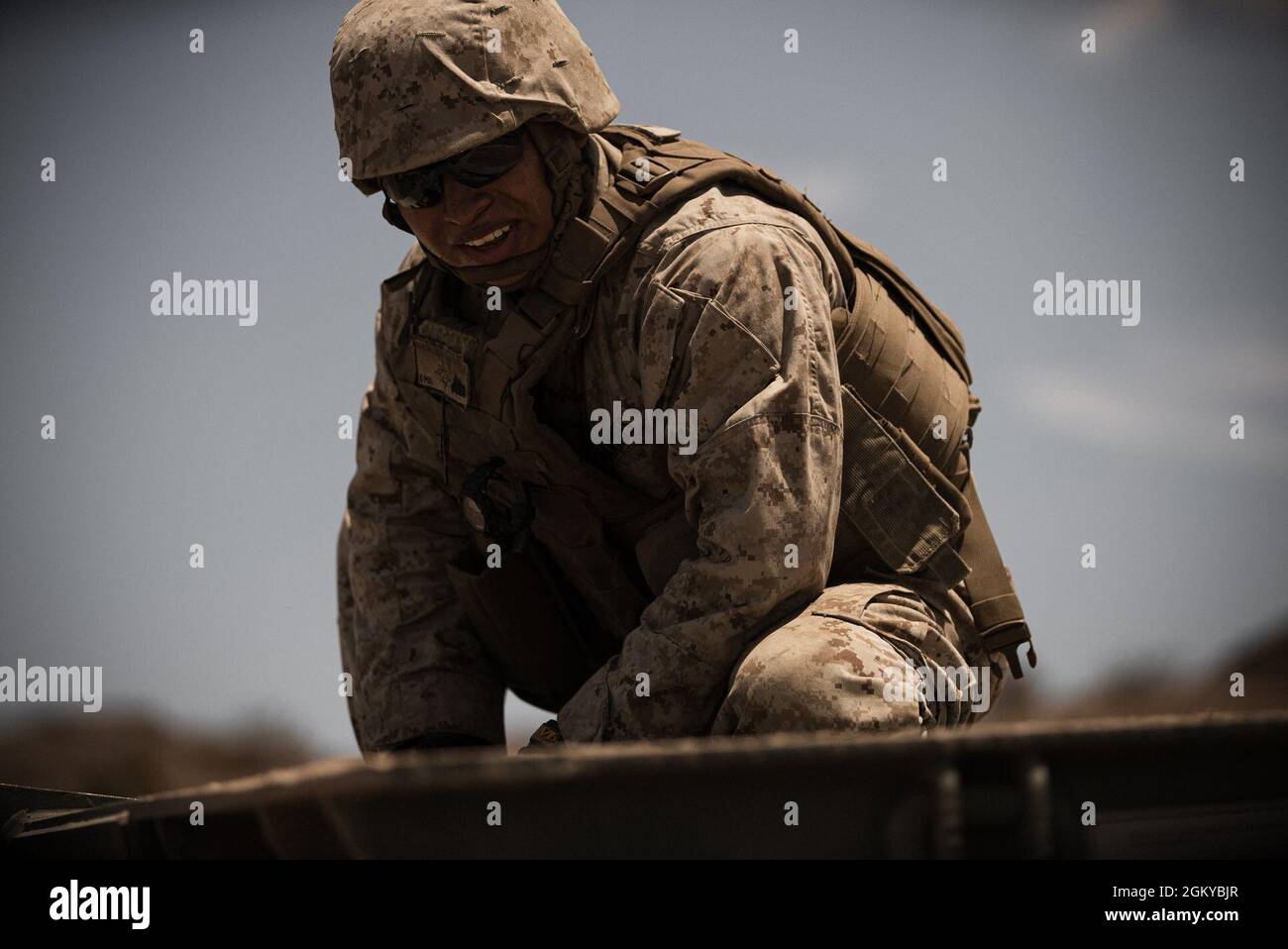 U.S. Marine Corps Cpl. Julius M. Martin, a combat engineer with 4th ...