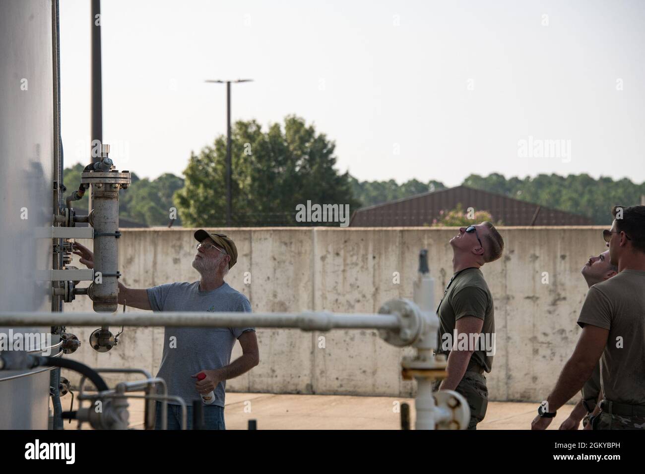 Tim Hillis, a fuels distribution system mechanic contract employee ...