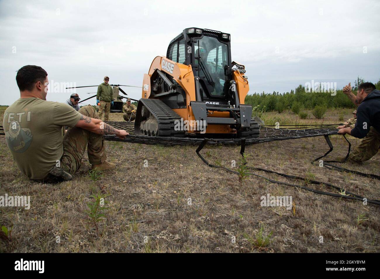 A 211th General Support Aviation Battalion CH-47 Chinook helicopter ...