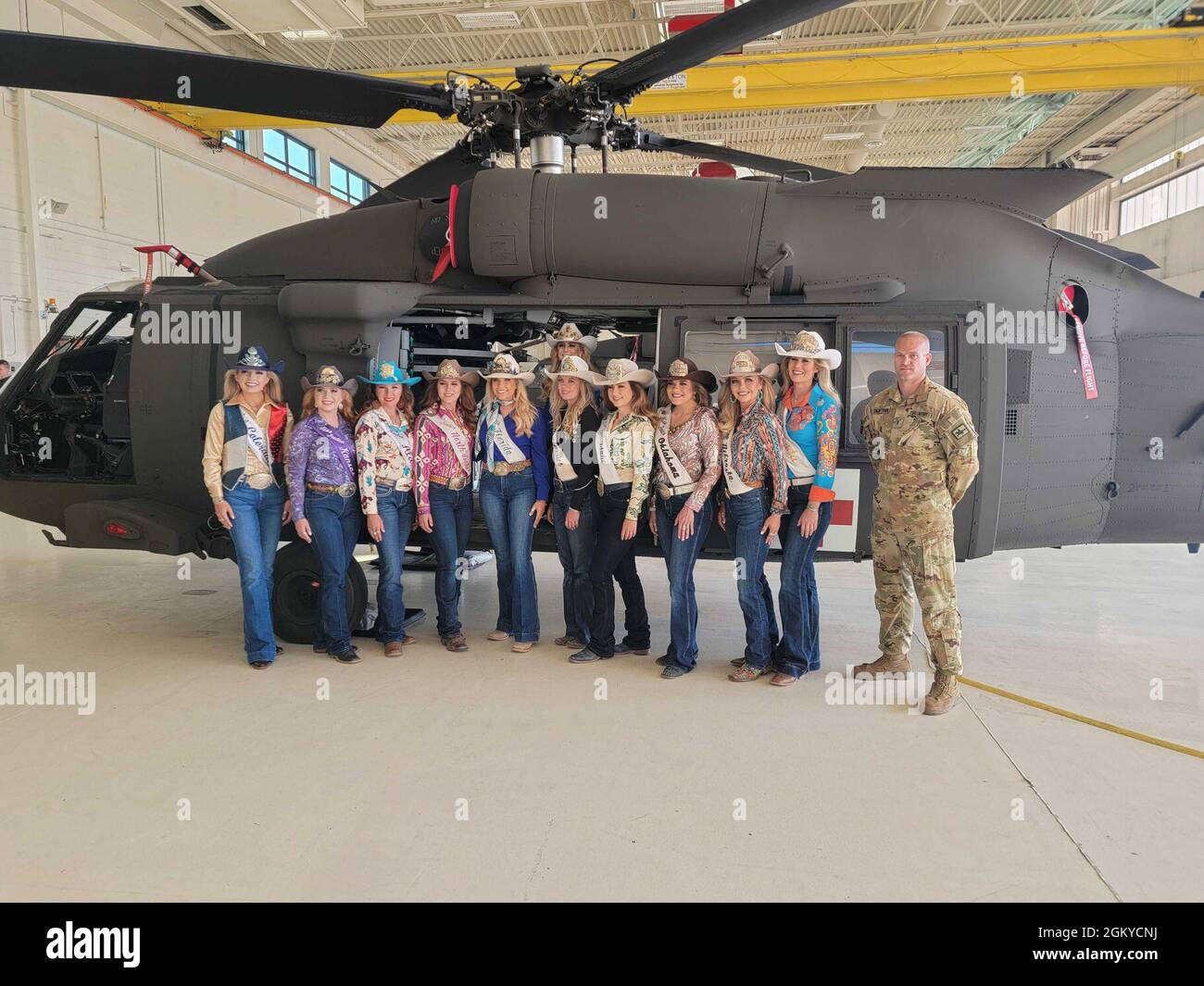 Cheyenne Frontier Days Rodeo queens visit the Army Aviation Support ...
