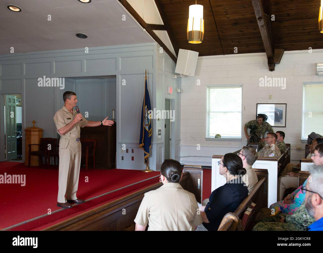 NORFOLK, Va. (July 28, 2021) Vice Adm. Andrew Lewis, Commander U.S. 2nd ...