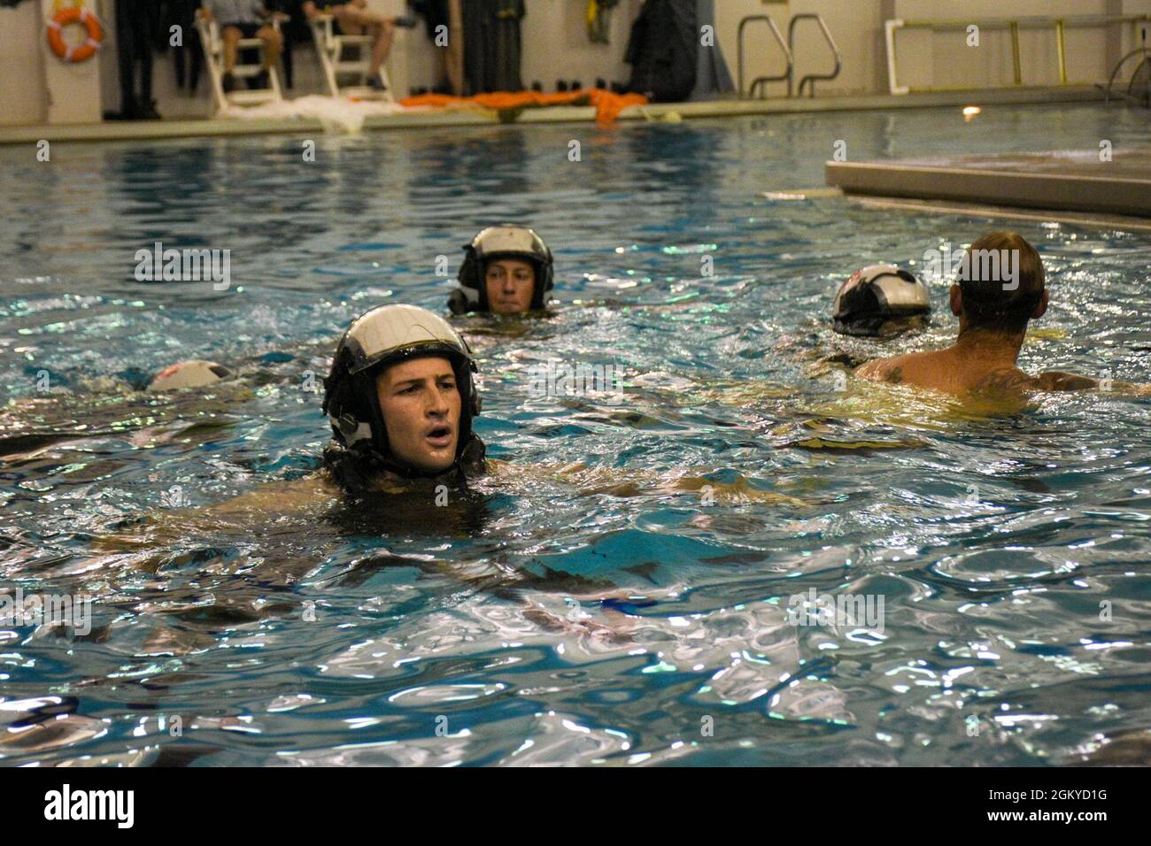 PENSACOLA, Fla. (July 27, 2021) Students at Aviation Survival Training ...