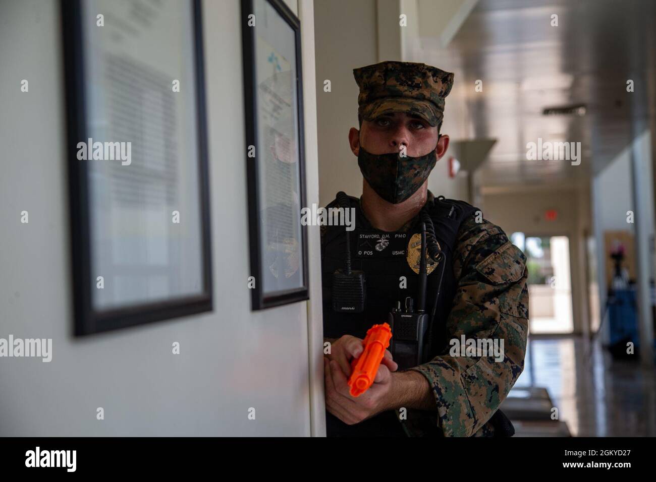 U.S. Marine Corps Cpl. Dylan Stafford, a military police officer ...
