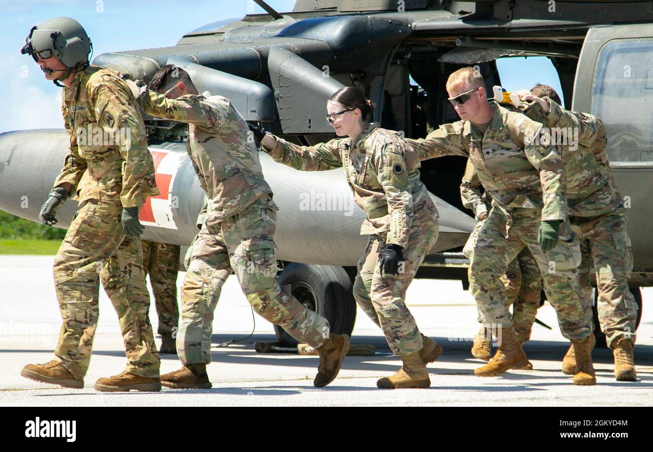 Soldiers with the 62nd Medical Brigade, Guam National Guard and America ...