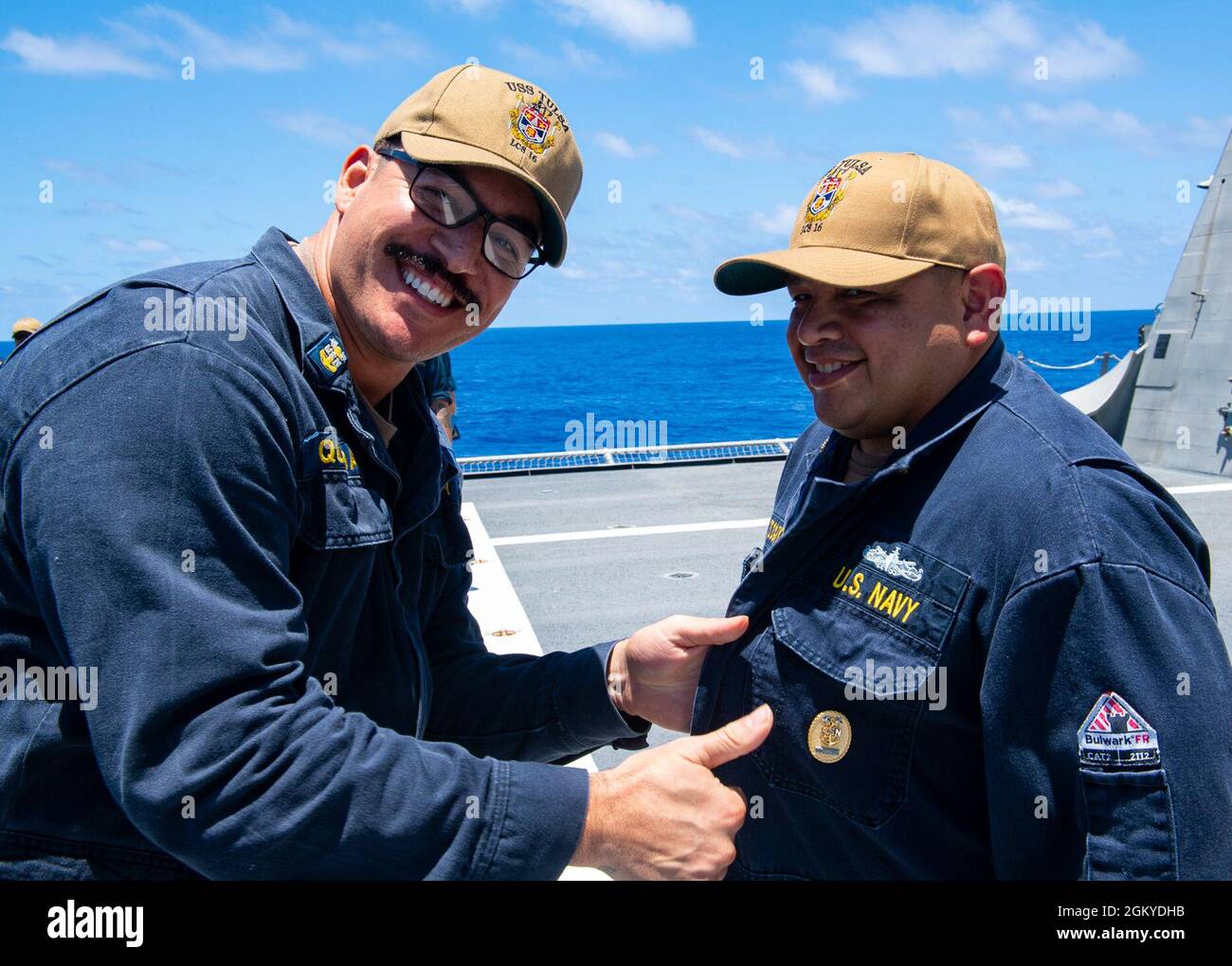 PHILIPPINE SEA (July 29, 2021) Master Chief Rafael Escoto from Sebaco ...