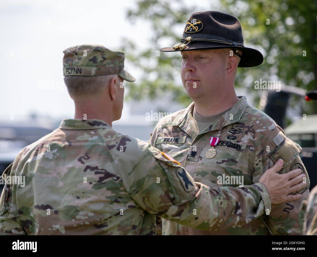 Lt. Col. Bradley Frank, the outgoing commander of 2nd Squadron, 101st ...