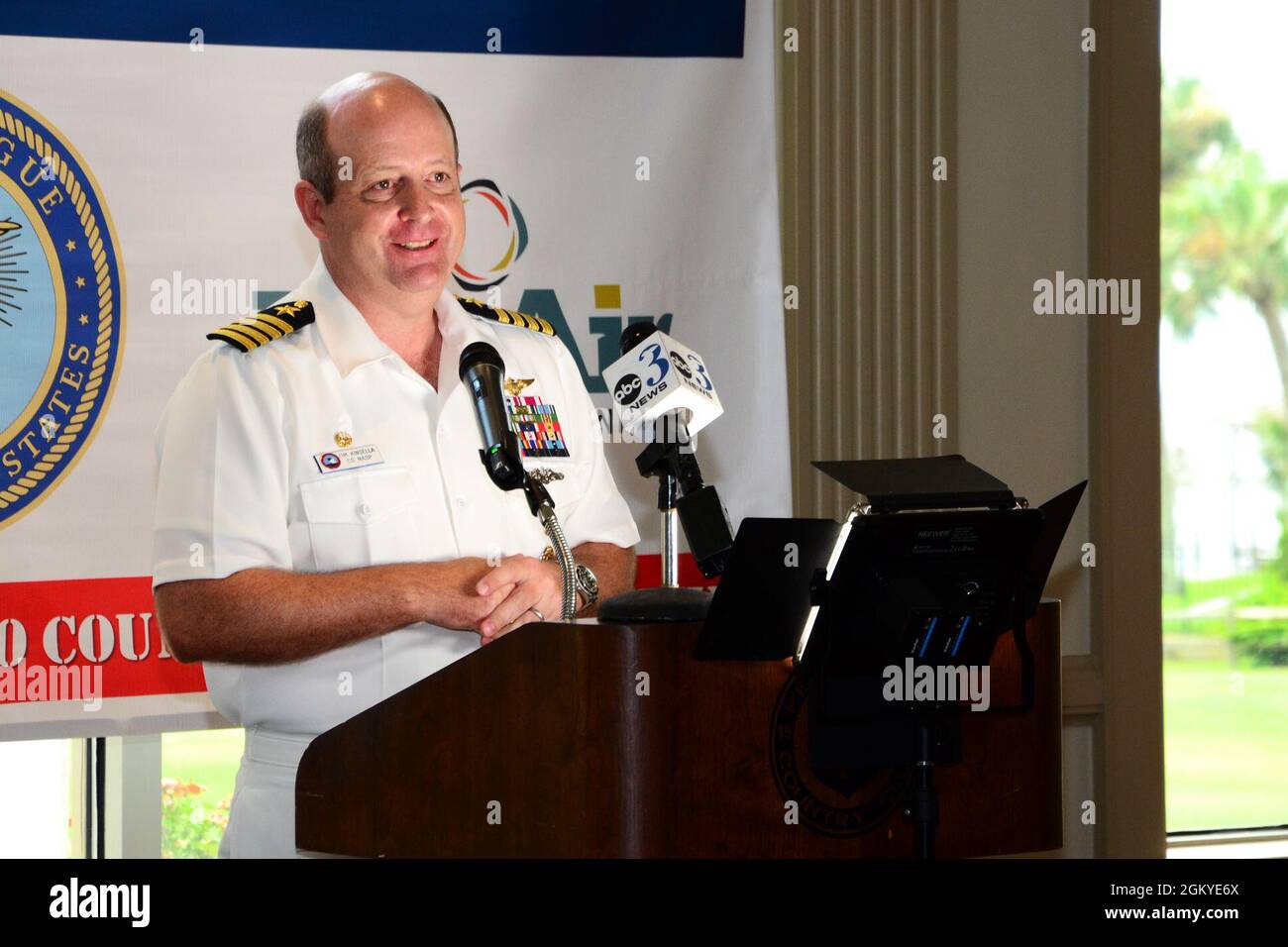 Capt. Tim Kinsella, commanding officer, Naval Air Station Stock Photo ...