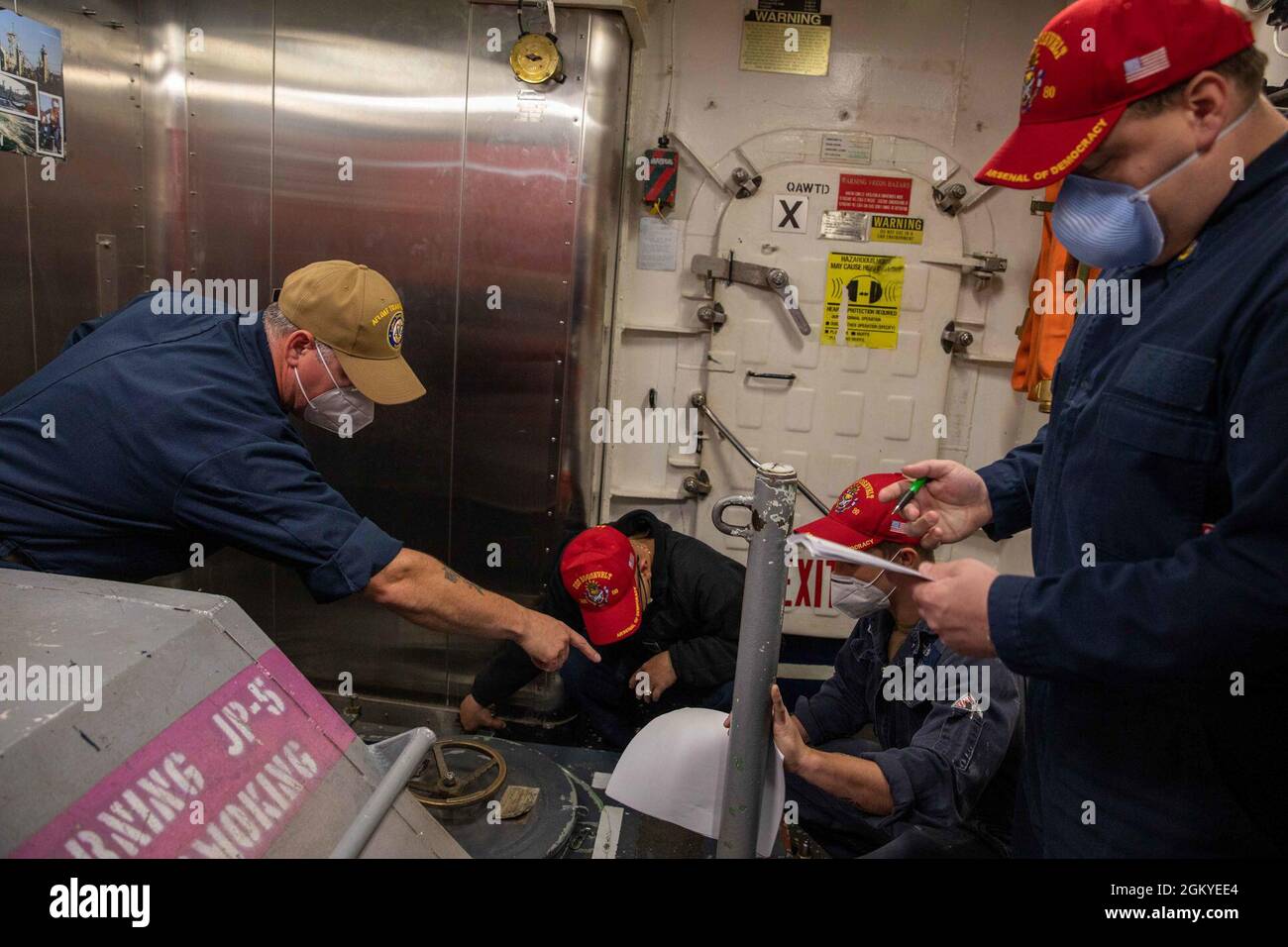 ATLANTIC OCEAN (July 28, 2021) Master Chief Damage Controlman Greg ...