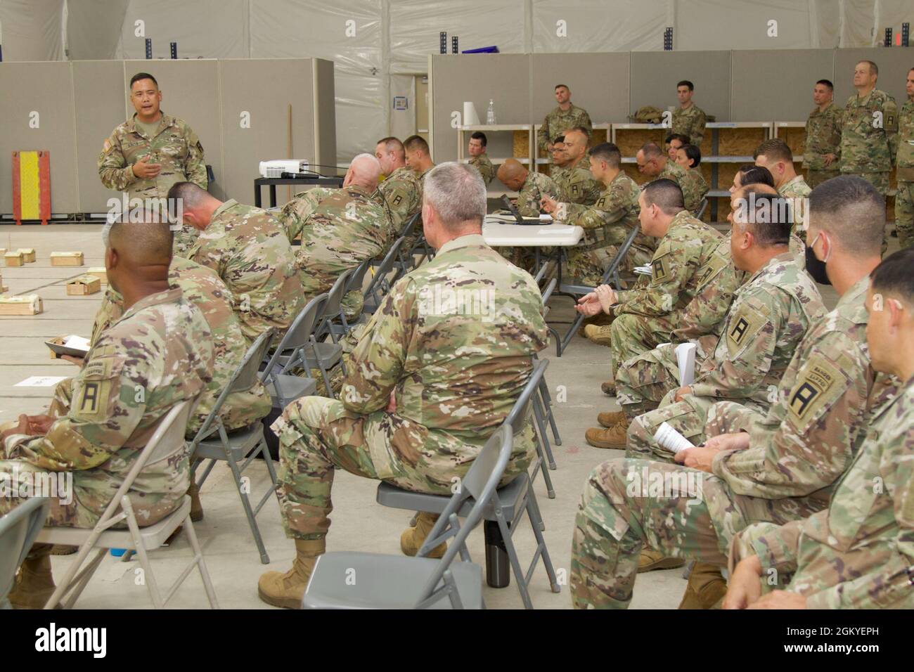 Lt. Gen. Antonio A. Aguto, commanding general of First Army (standing ...