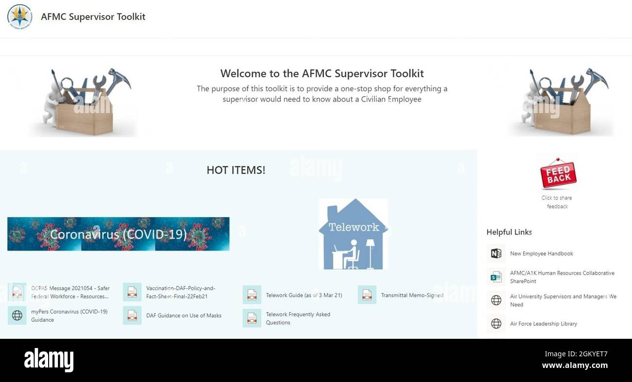 The Air Force Materiel Command Supervisor Toolkit offers leaders a ...