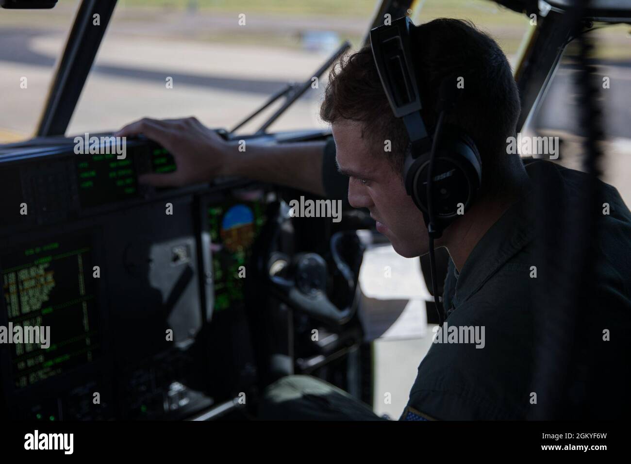 U.S. Marine Corps Cpl. Trevor Hixon, a loadmaster with Marine Aerial ...