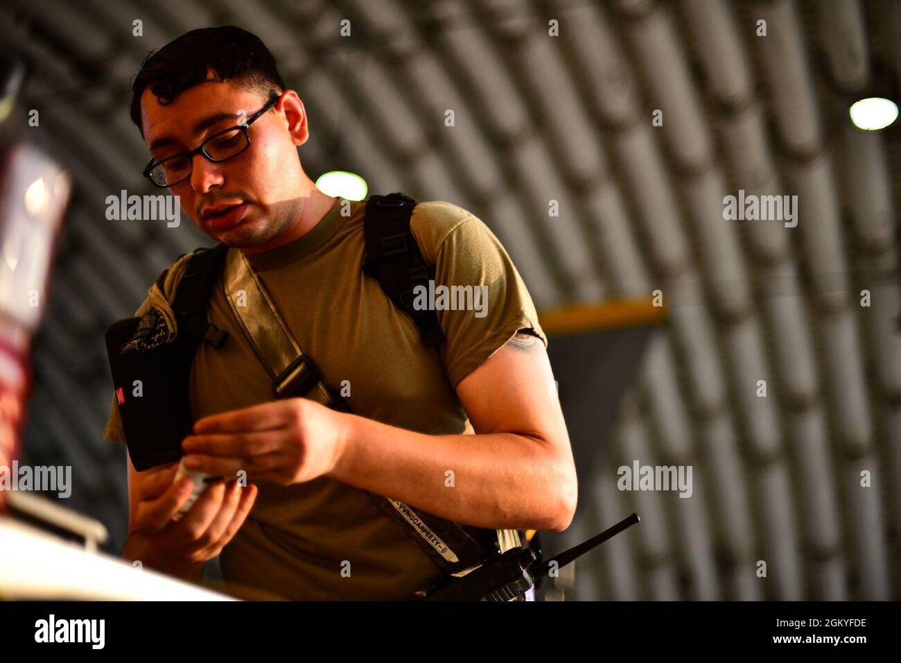 Staff Sgt. Michael Carpenter, 80th Aircraft Maintenance Unit weapons ...