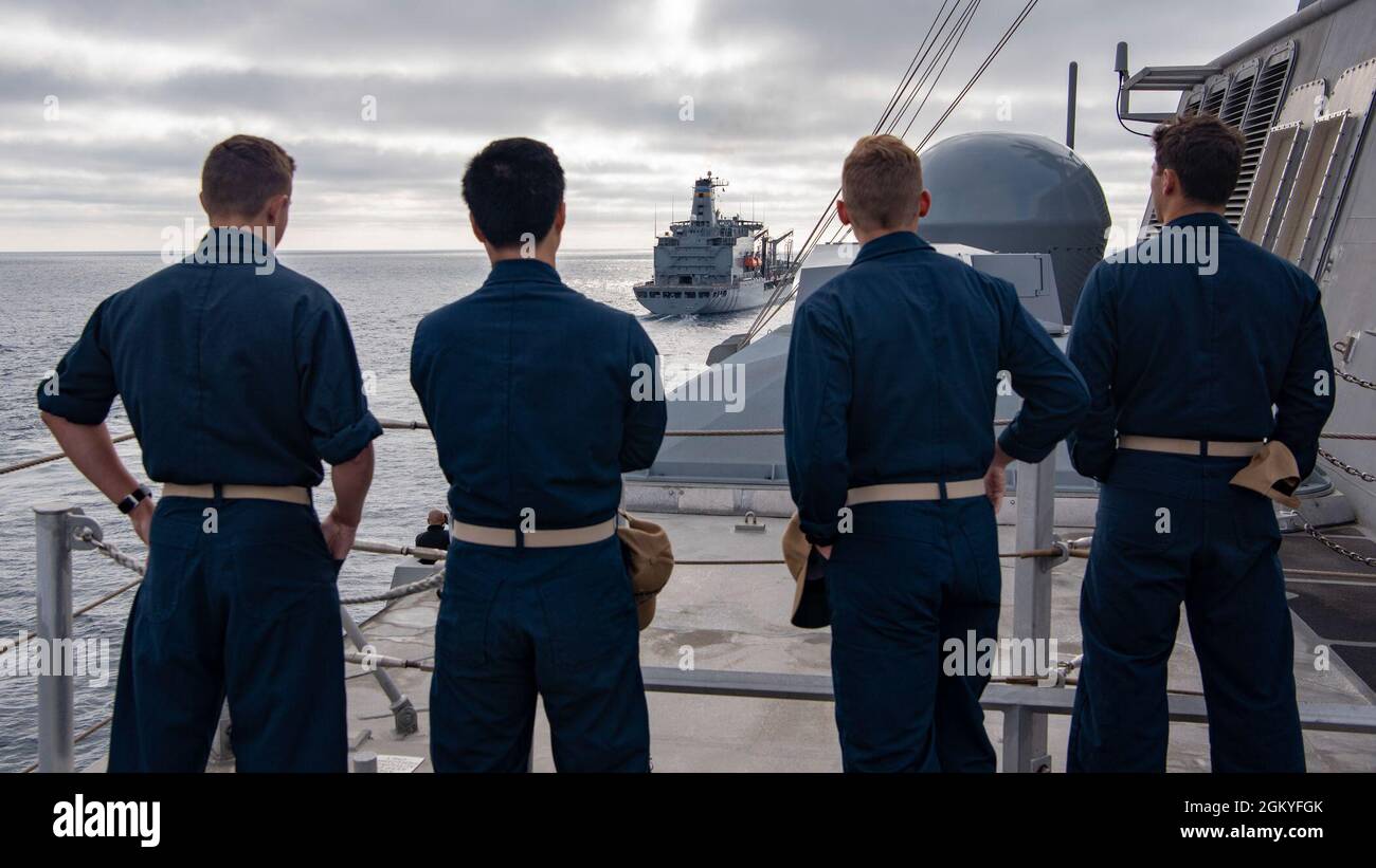 PACIFIC OCEAN (July 28, 2021) U.S. Navy Midshipmen aboard the ...