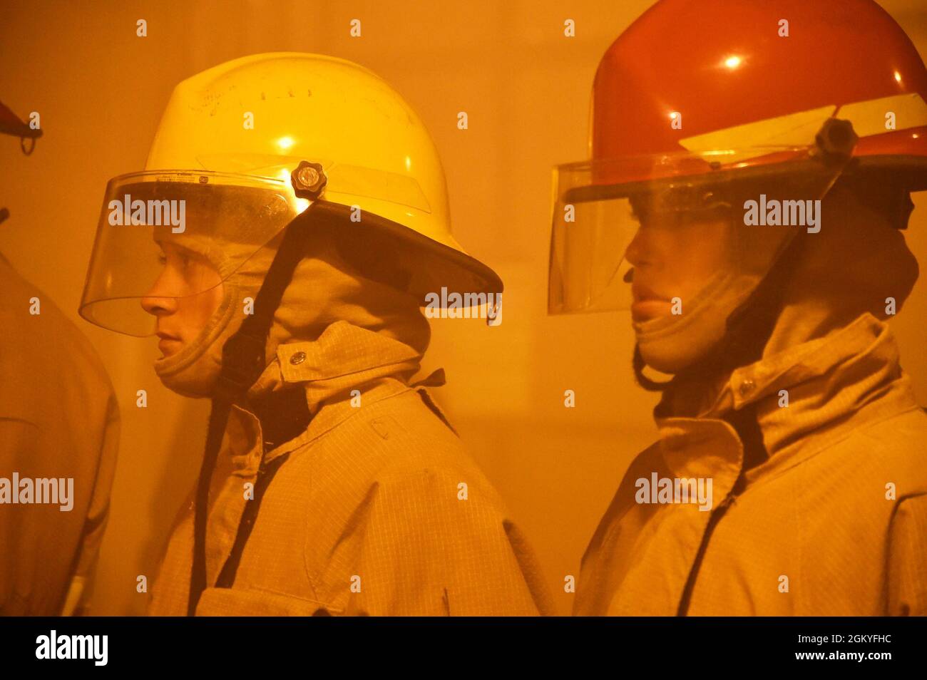 Officer Candidate School (OCS) class 15-21 students receive instruction ...