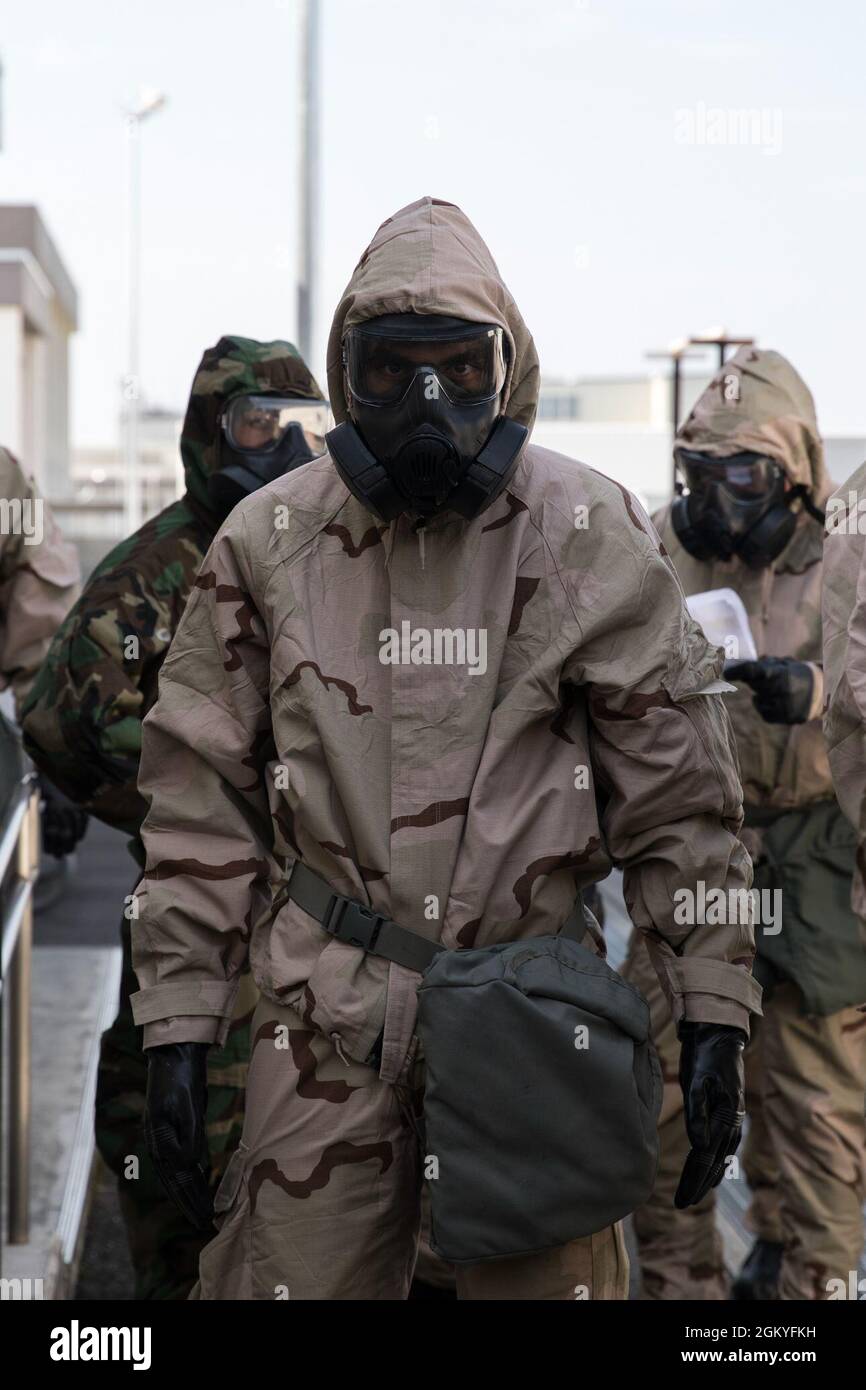 U.S. Marines with Marine Aviation Logistics Squadron (MALS) 12 suit up ...