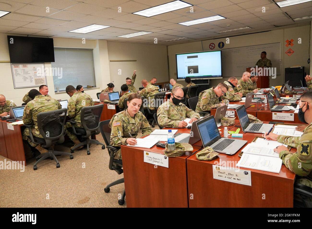 Students in the Unit Supply Specialist Senior Leaders Course show their ...