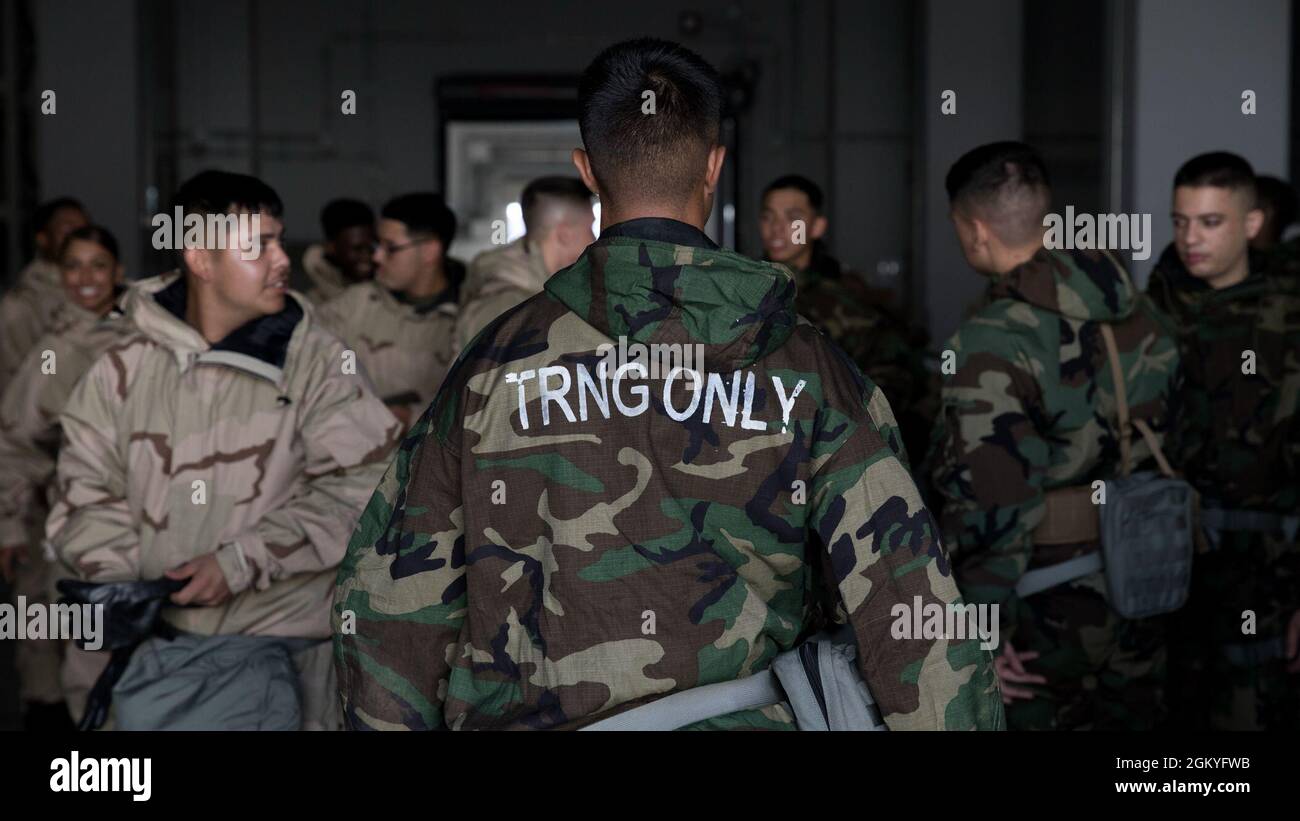 U.S. Marines with Marine Aviation Logistics Squadron (MALS) 12 suit up ...