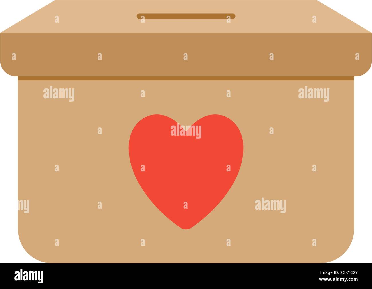 brown charity box Stock Vector Image & Art - Alamy