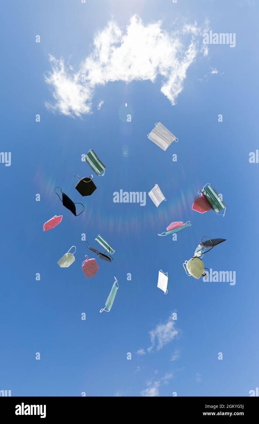 Goodbye face masks, the end of face masks is here Stock Photo - Alamy