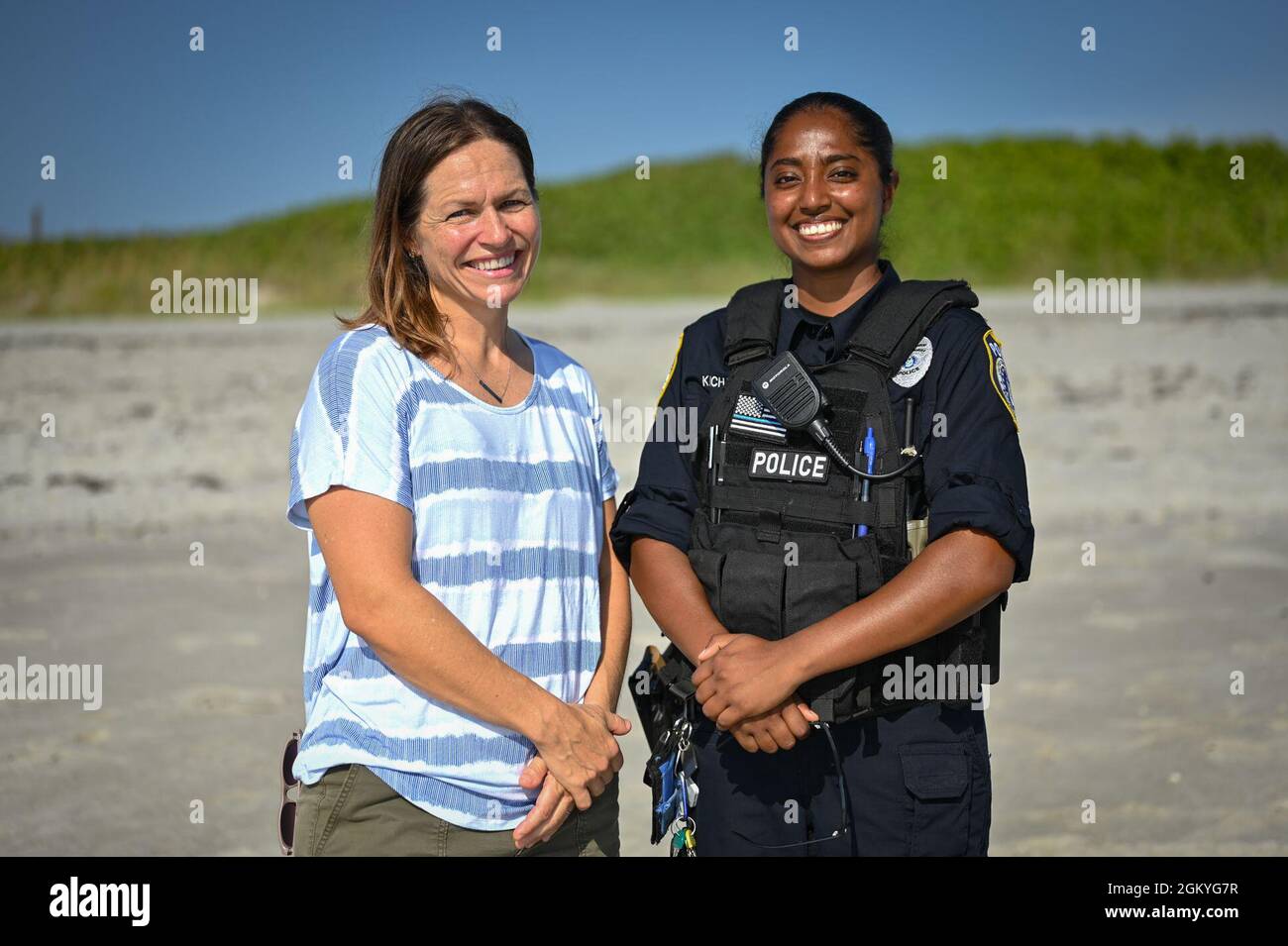 Christy Kalicharan (right), 45th Security Forces Squadron police ...