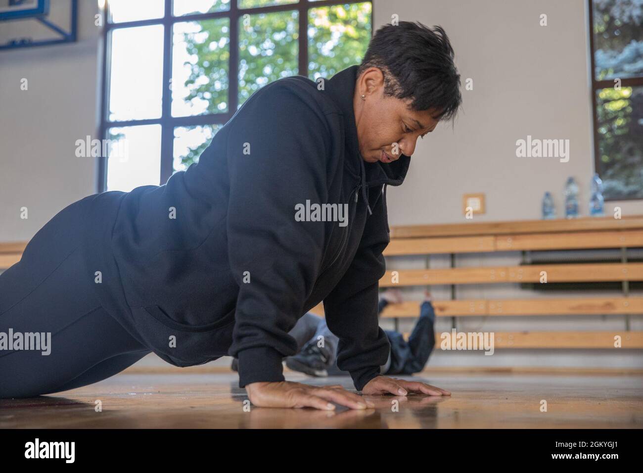 Maj. Aprill Bright, the chaplain for 1st Infantry Division Forward ...
