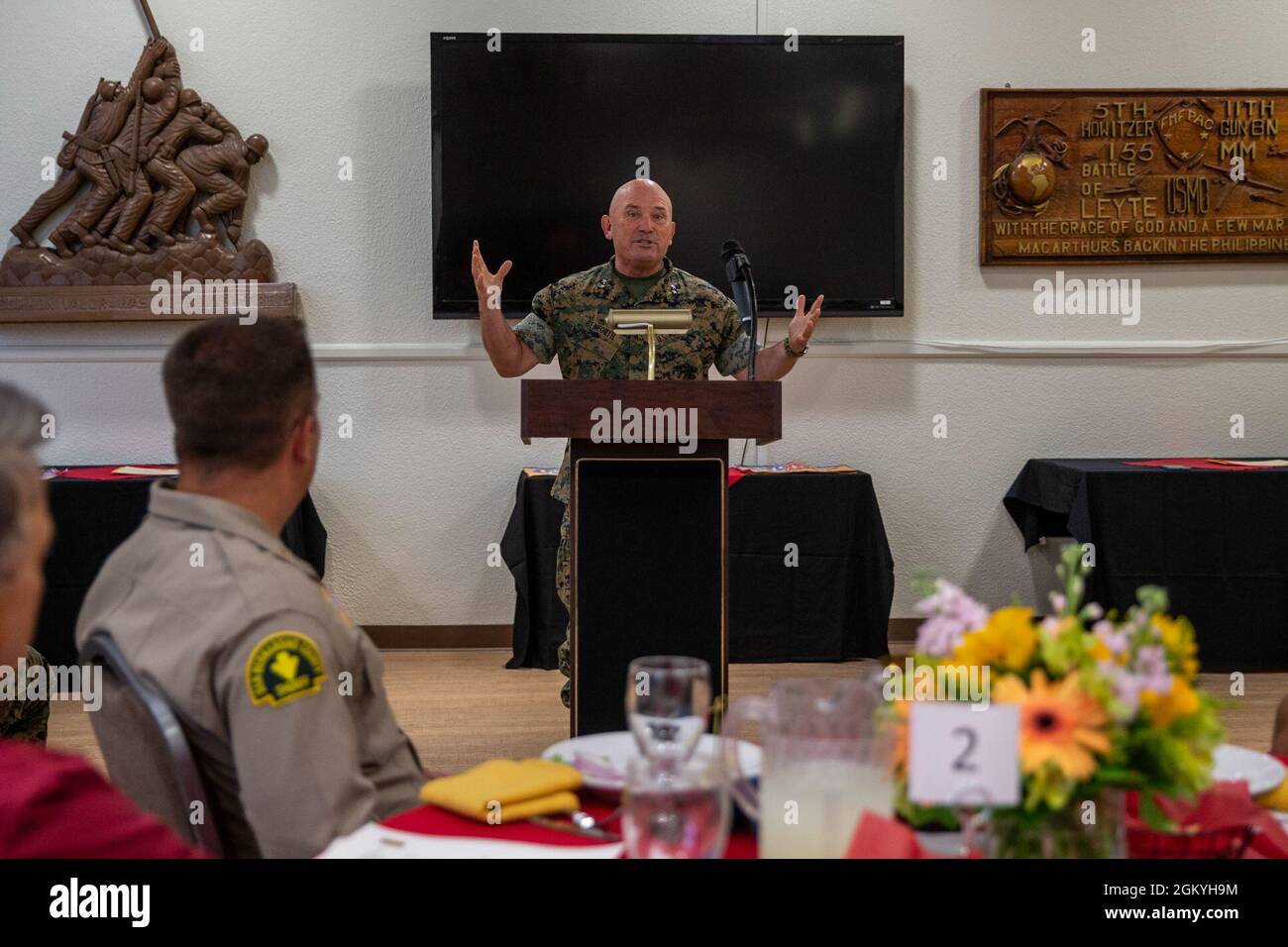 U.S. Marine Corps Maj. Gen. Austin Renforth, commanding general, Marine ...
