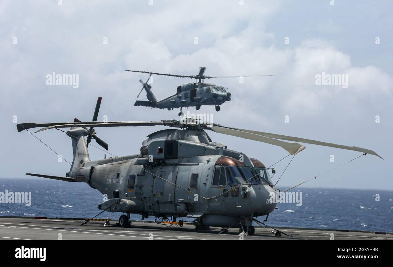 An MH-60R from the "Pit Vipers" of Helicopter Support Maritime 75 ...