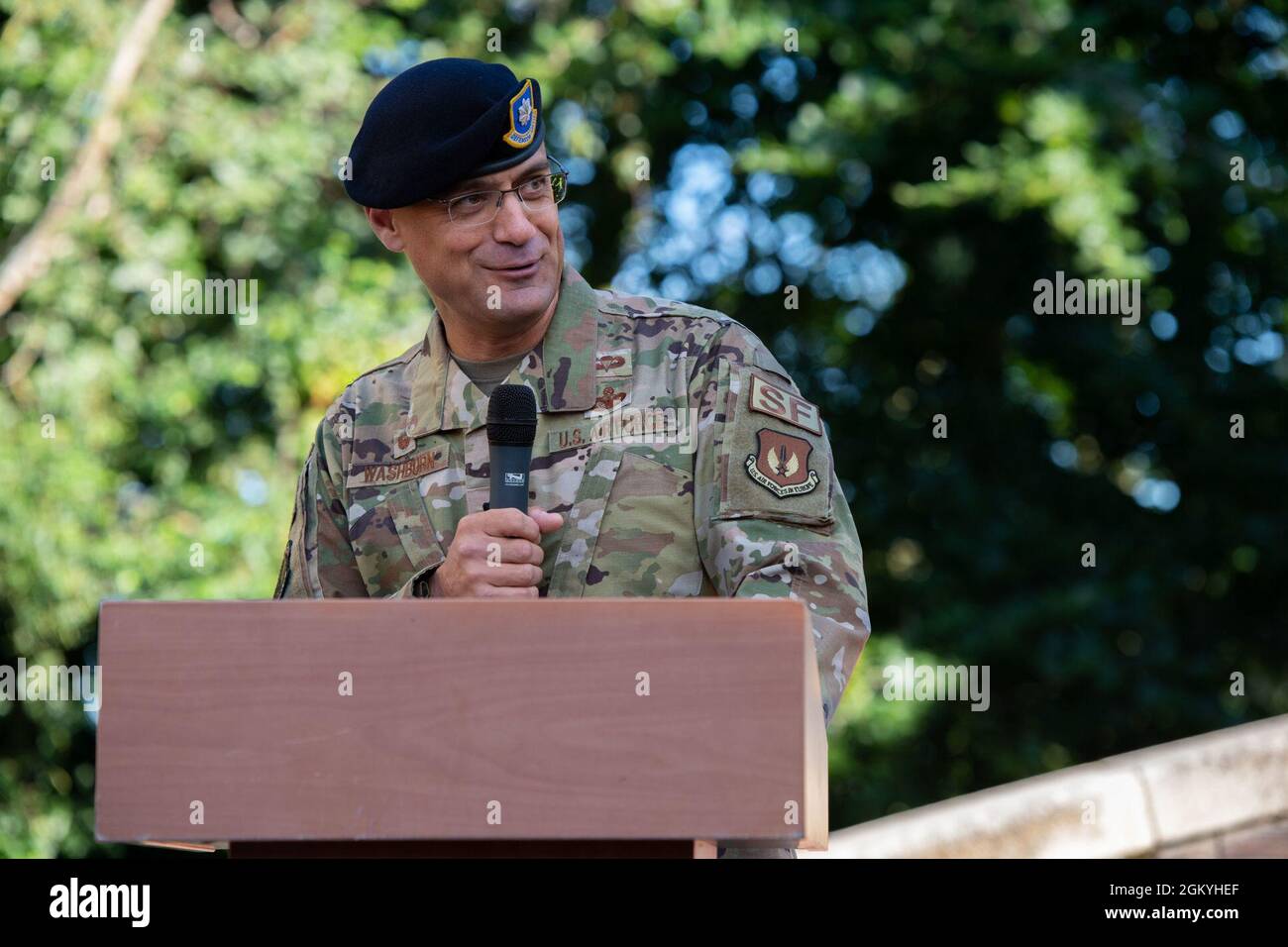 U.S. Air Force Lt. Col. Benjamin Washburn, incoming 48th Security ...