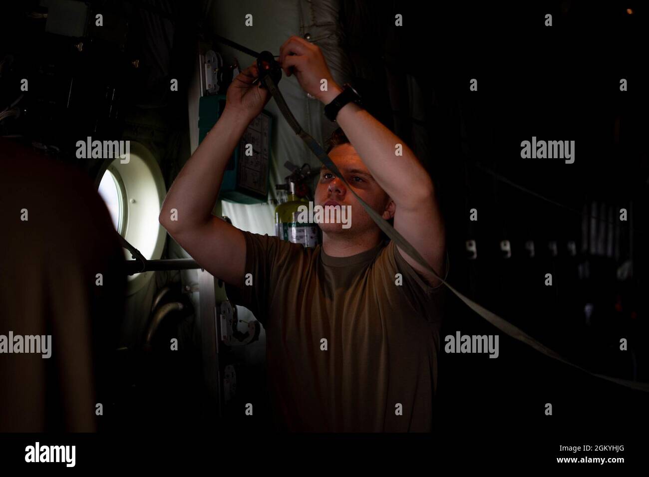 U.S. Air Force Senior Airman Robert Kucholtz, 37 Airlift Squadron ...