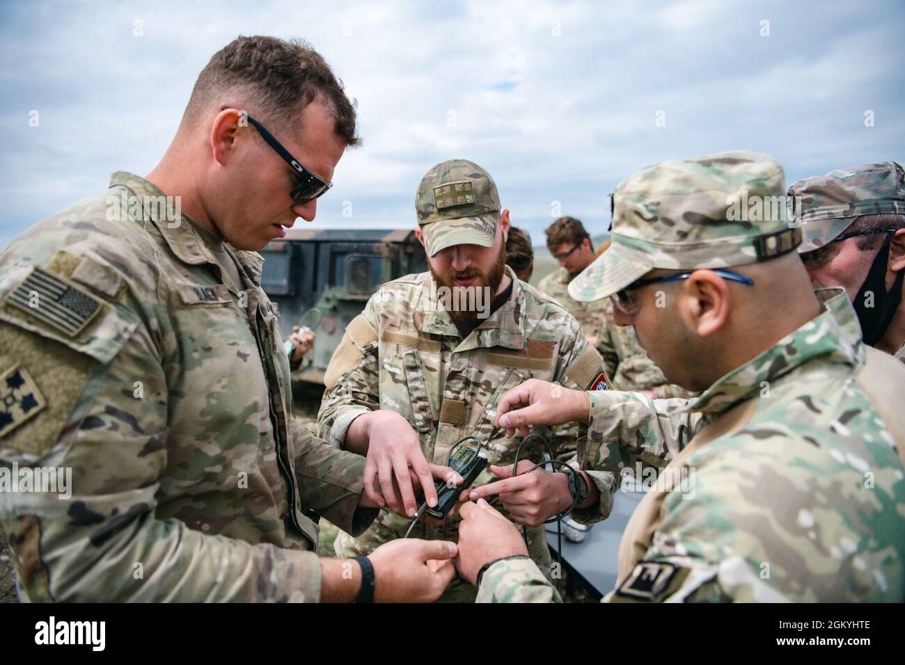 A U.S. Army paratrooper assigned to 1st Squadron, 91st Cavalry Regiment ...