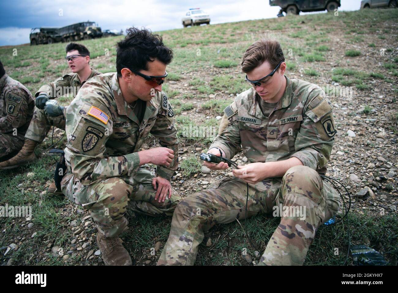 A U.S. Army paratrooper assigned to 1st Squadron, 91st Cavalry Regiment ...