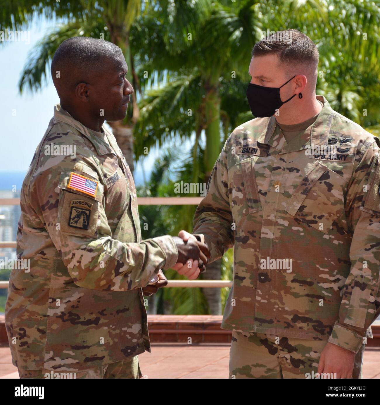 Lt. Gen Scott Dingle, Surgeon General of the Army commends Maj A.J ...