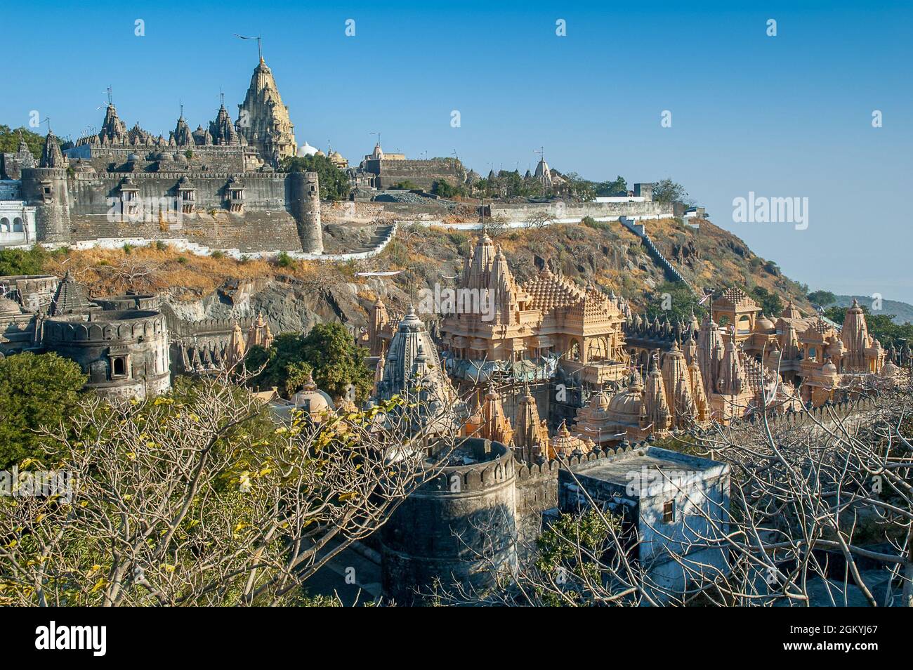 Jain Temples and shrines on Mount Satrunjaya near Palitana, Gujarat ...